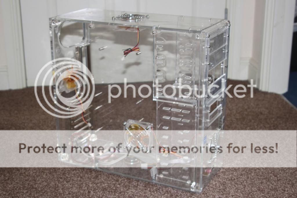 Clear see through Acrylic Midi ATX PC gaming desktop case tower | eBay