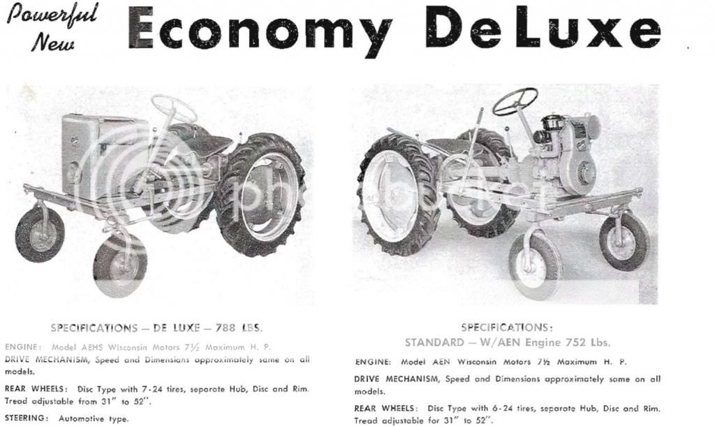 1949/1950 Economy "deluxe" Model | Garden Tractor Forums